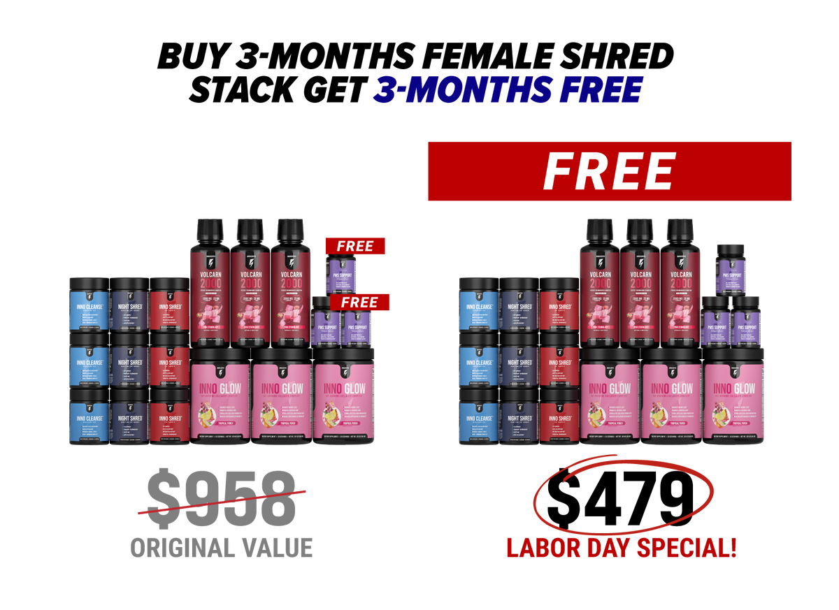 Female Shred Stack 6-Month Supply Special Offer